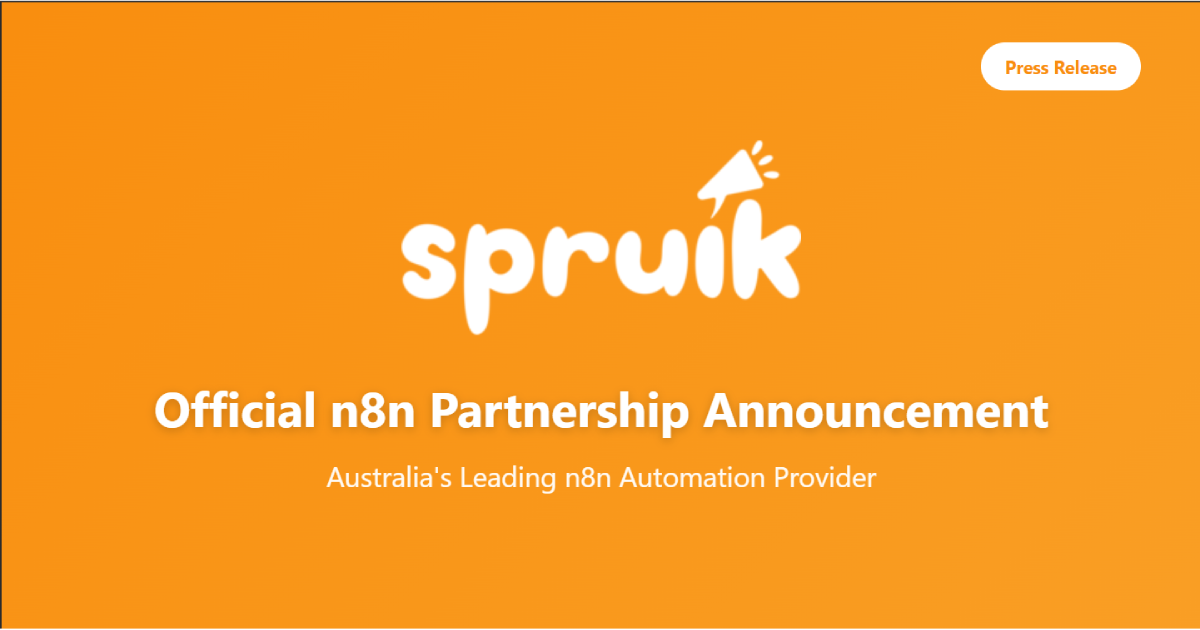 Spruik Co Announces Official Partnership with n8n | Press Release